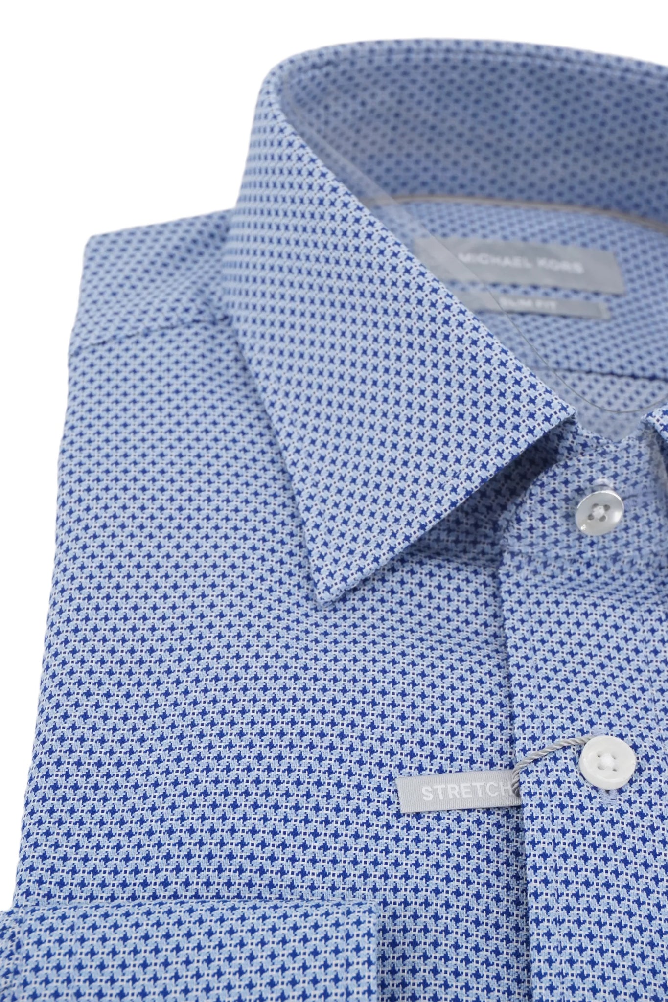 Camicia Slim Fit a Fantasia Michael Kors / Celeste