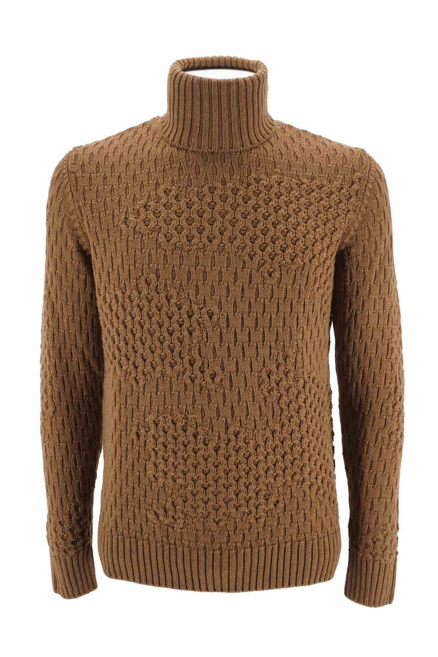 Maglia Paolo Pecora a collo alto / Beige