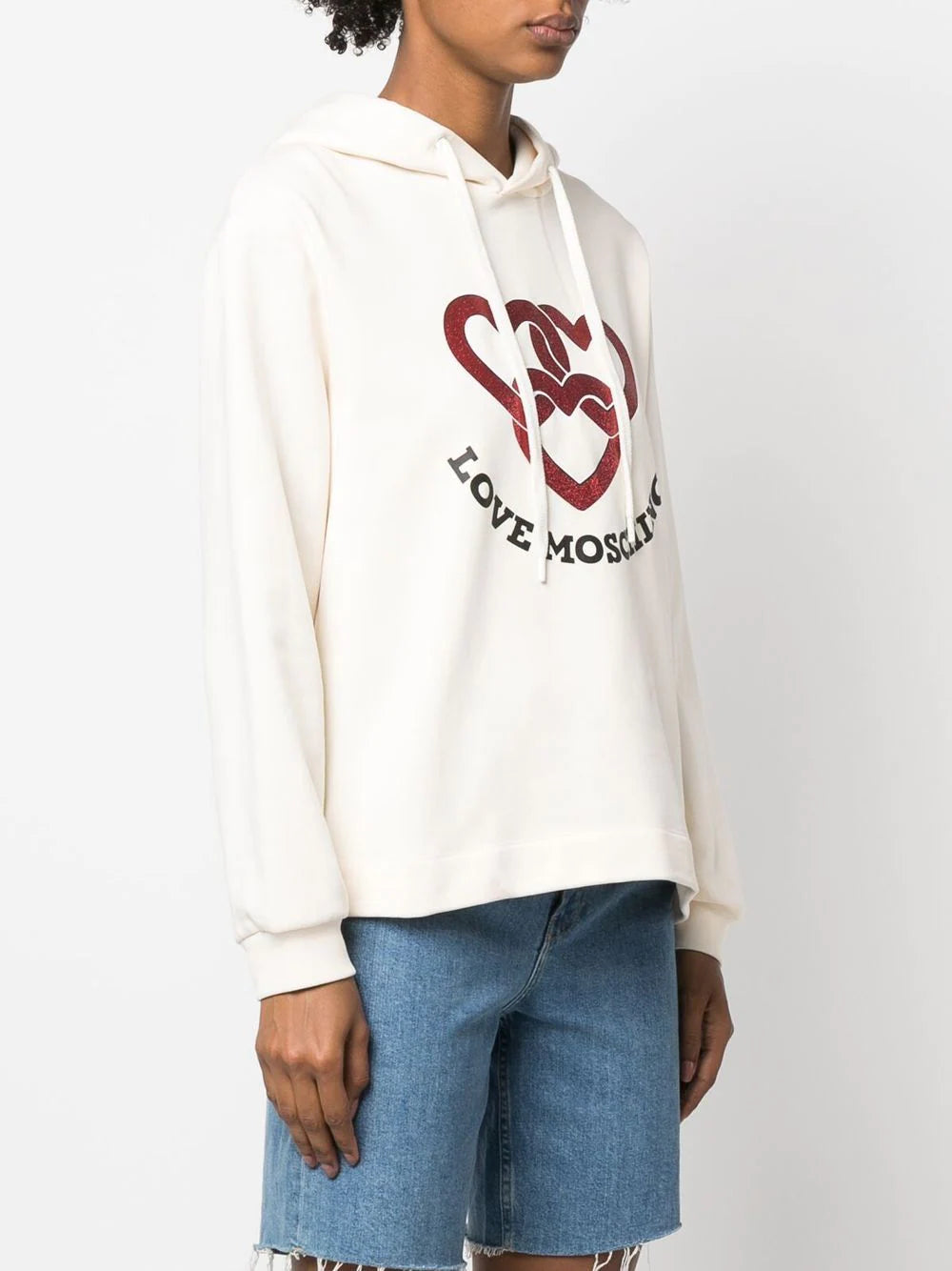 Felpa con Logo Love Moschino / Bianco Felpa con Logo Love Moschino / Bianco