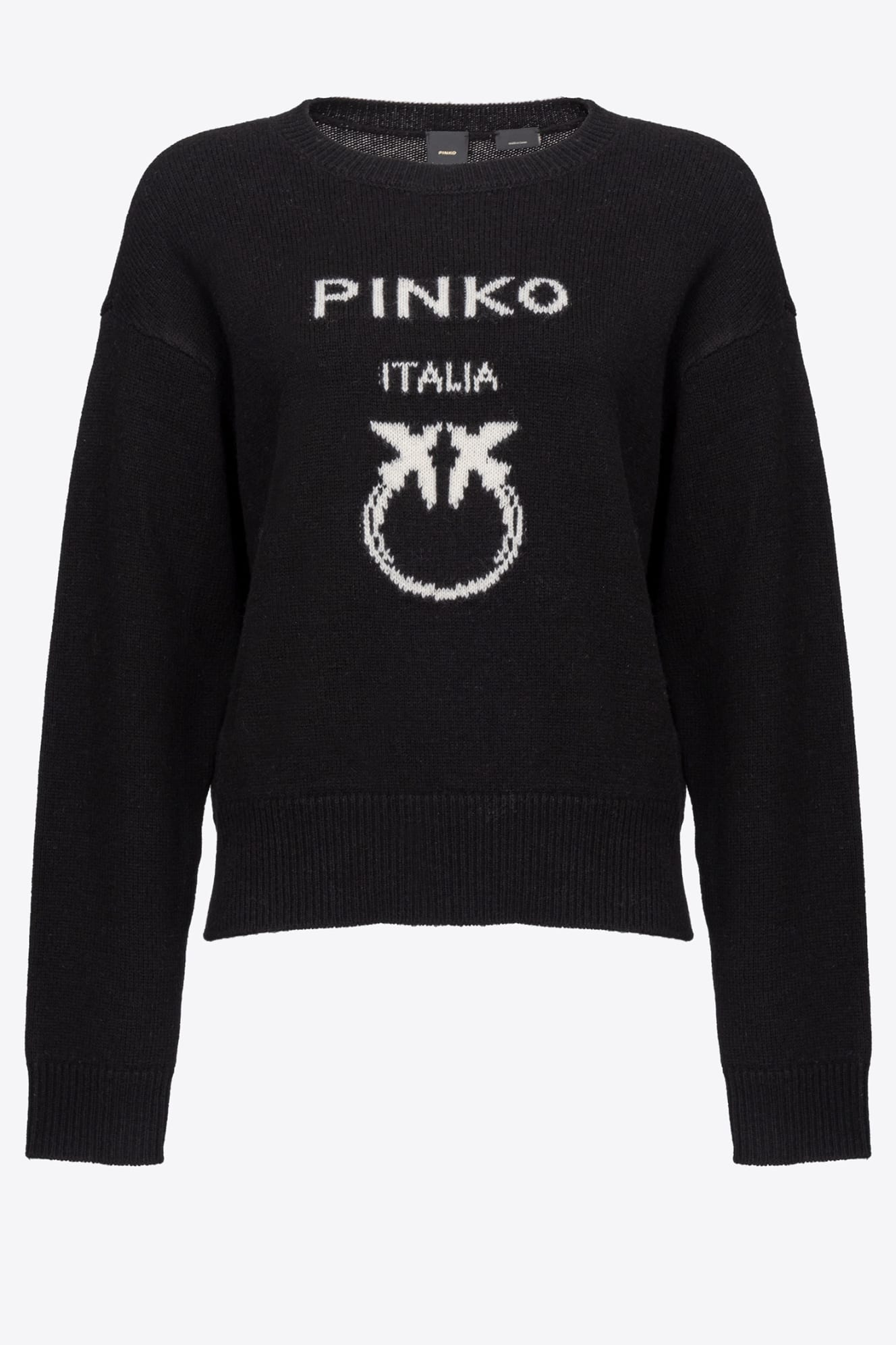 Maglia con Logo Davanti Pinko / Nero