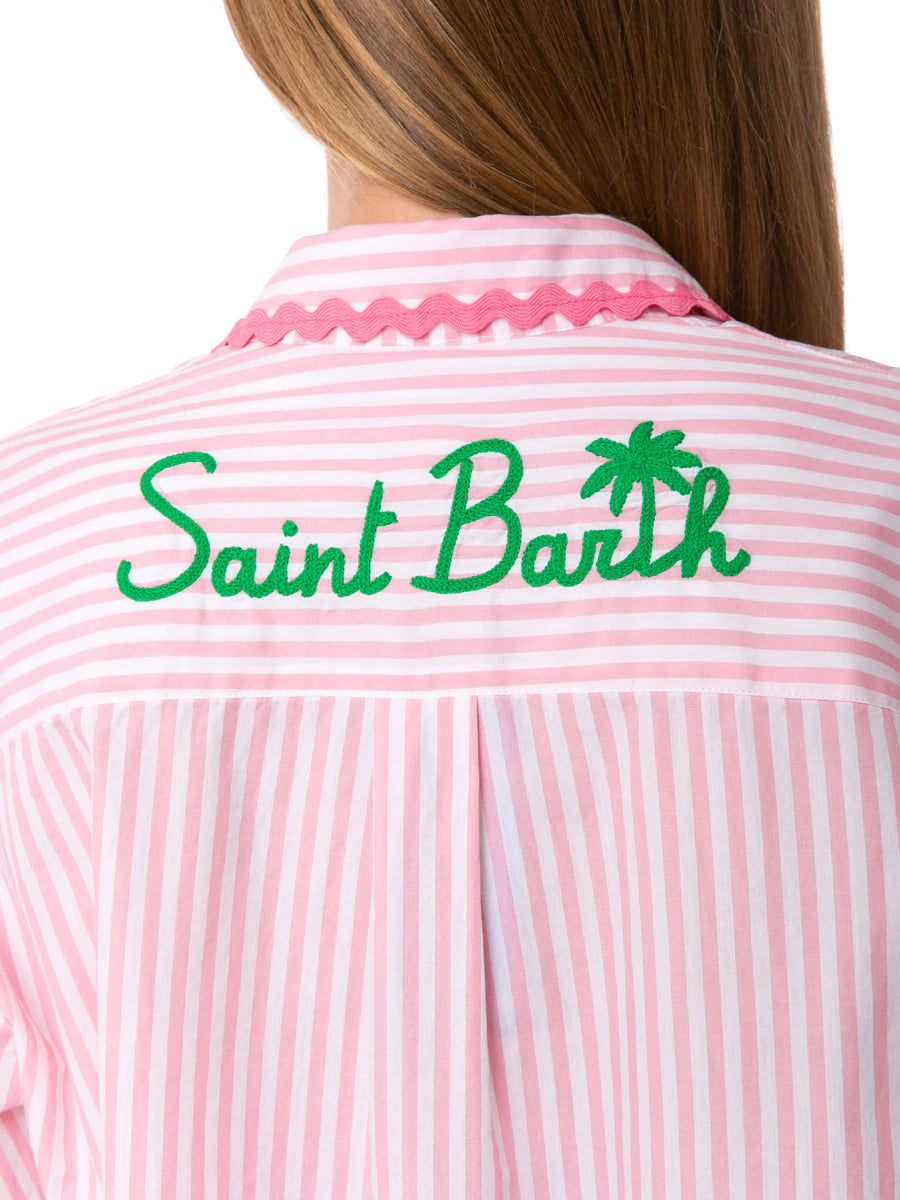 Camicia a Fantasia Mc2 Saint Barth / Rosa