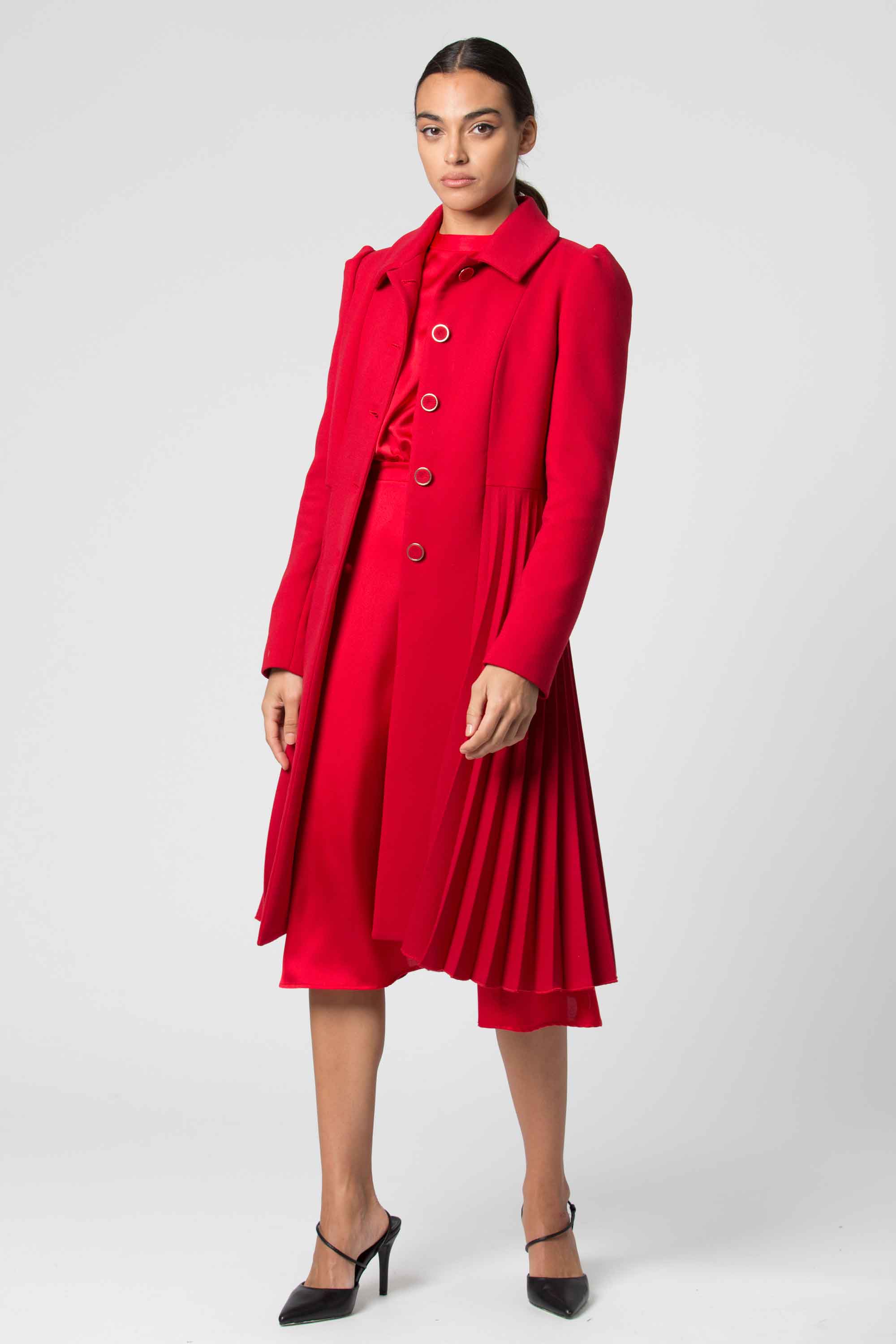 Cappotto Monopetto Kocca / Rosso